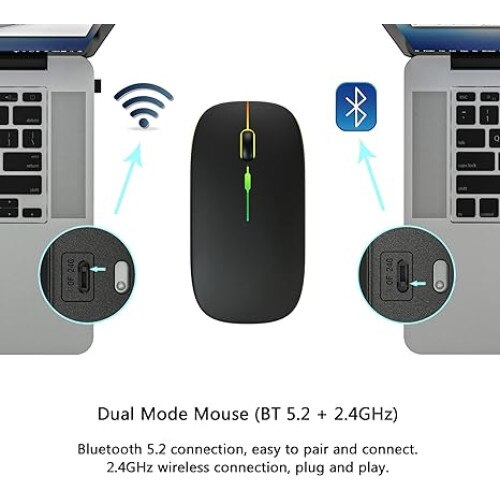 Mouse Fara fir De Calculator Wireless Bluetooth 2.4G - eMAG.ro