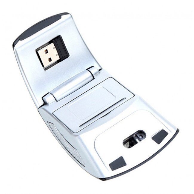 Mouse pliabil, Optic, Fara fir, 110 x 60 x 35 mm, Plastic, Gri - eMAG.ro