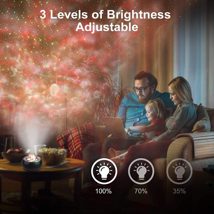 Proiector pentru copii, WALALLA, Reglabil, Bluetooth, LED, Negru - eMAG.ro