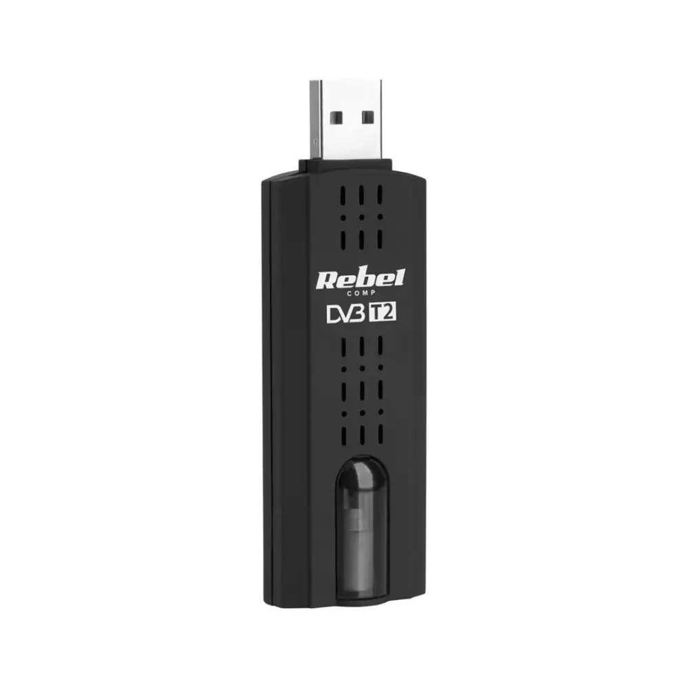 Rebel TV Tuner PC-hez, USB 2.0, DVB-T2, fekete - eMAG.hu