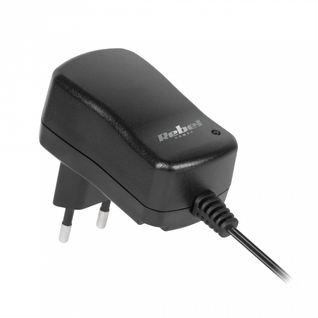 Alimentator universal, Rebel, 6 mufe, 600 mA, 12V, 1 m, Negru - eMAG.ro