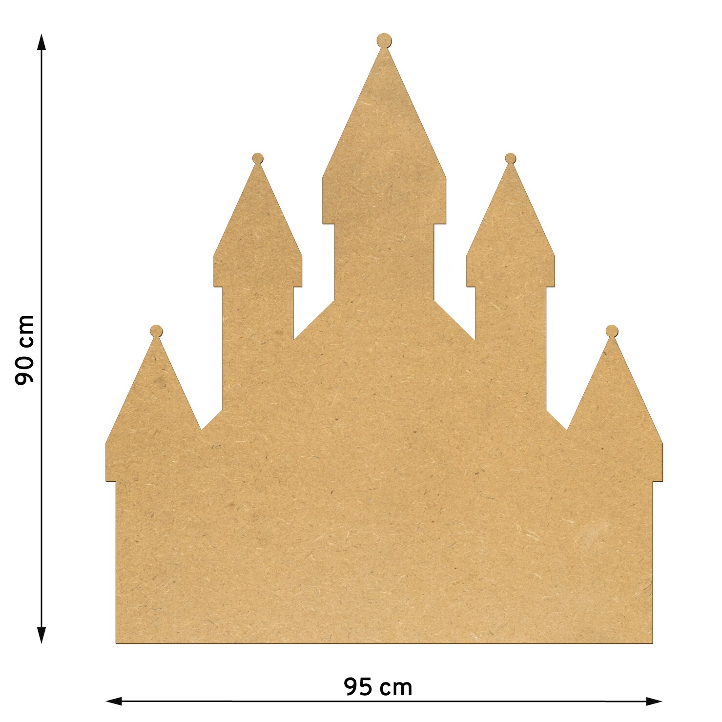 Tabla scris cu creta 'Castel printese' 52x57 cm - eMAG.ro