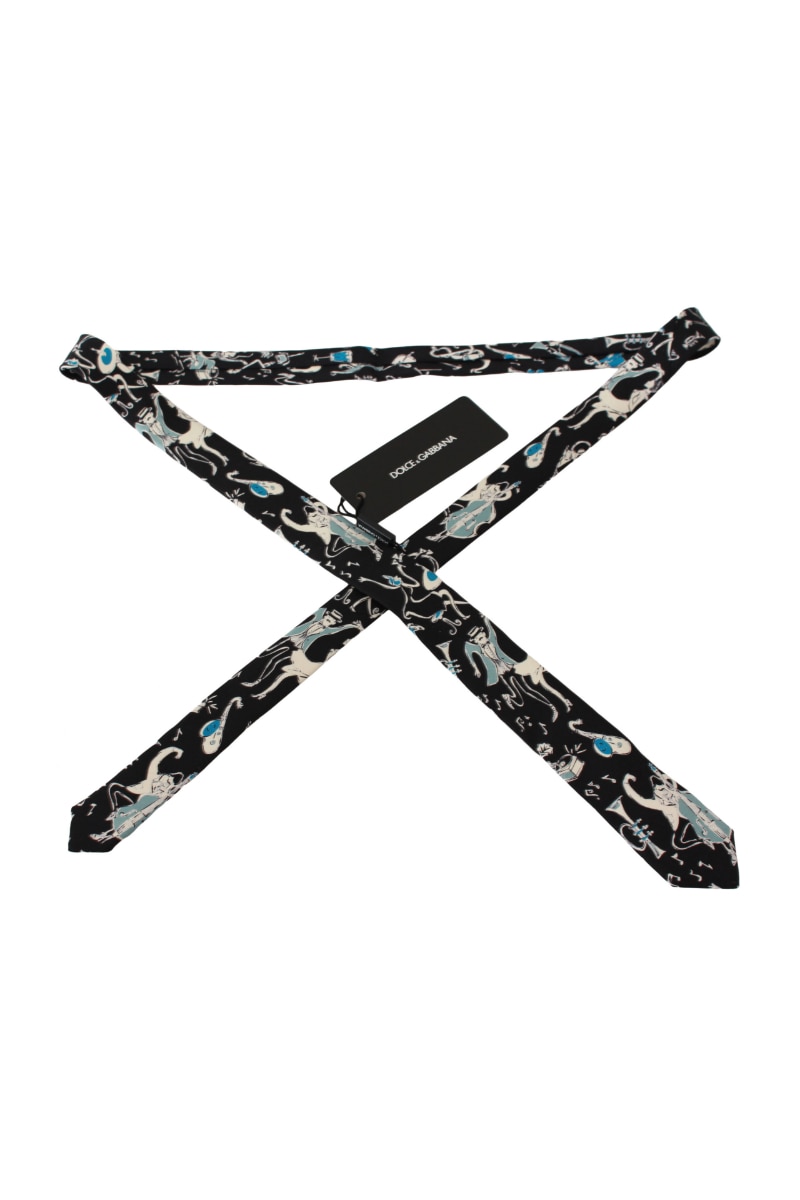 Cravata barbati, Dolce & Gabbana, Matase, Multicolor - eMAG.ro