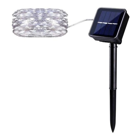 Banda luminoasa solara, GreenBlue, Pentru gradina, 100 LED-uri, 10 m ...