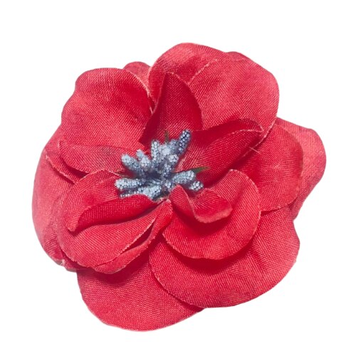 Set agrafe de par, Handmade, Flori 3D, Clipsuri, Textil, Metal, 3 ...