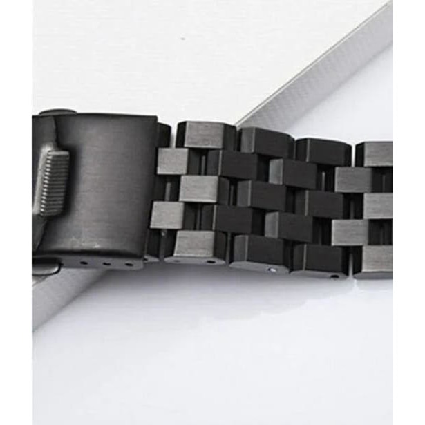 Curea smartwatch din metal cu inchidere dubla Deployant, design Armani ...