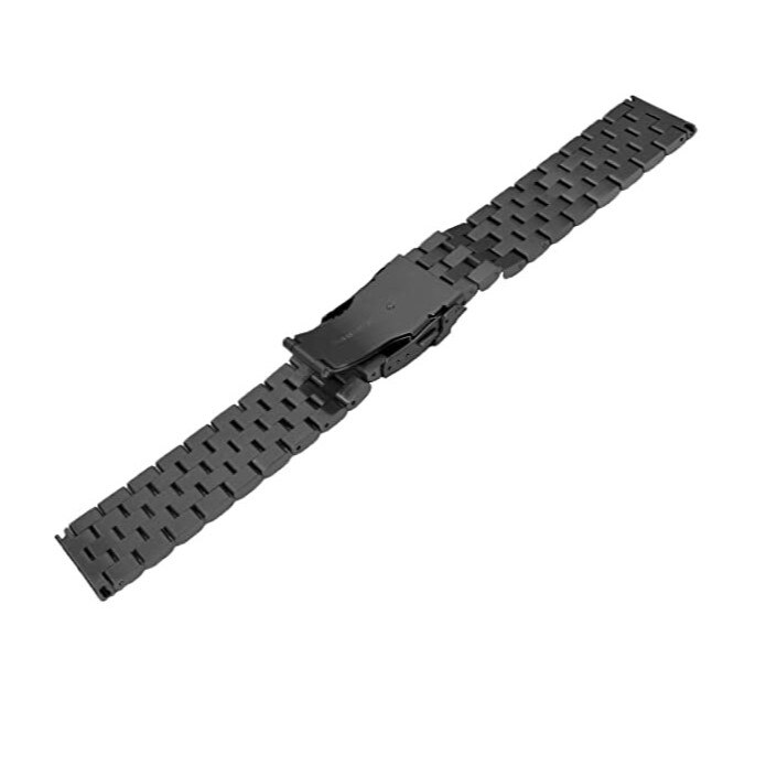 Curea smartwatch din metal cu inchidere dubla Deployant, design Armani ...