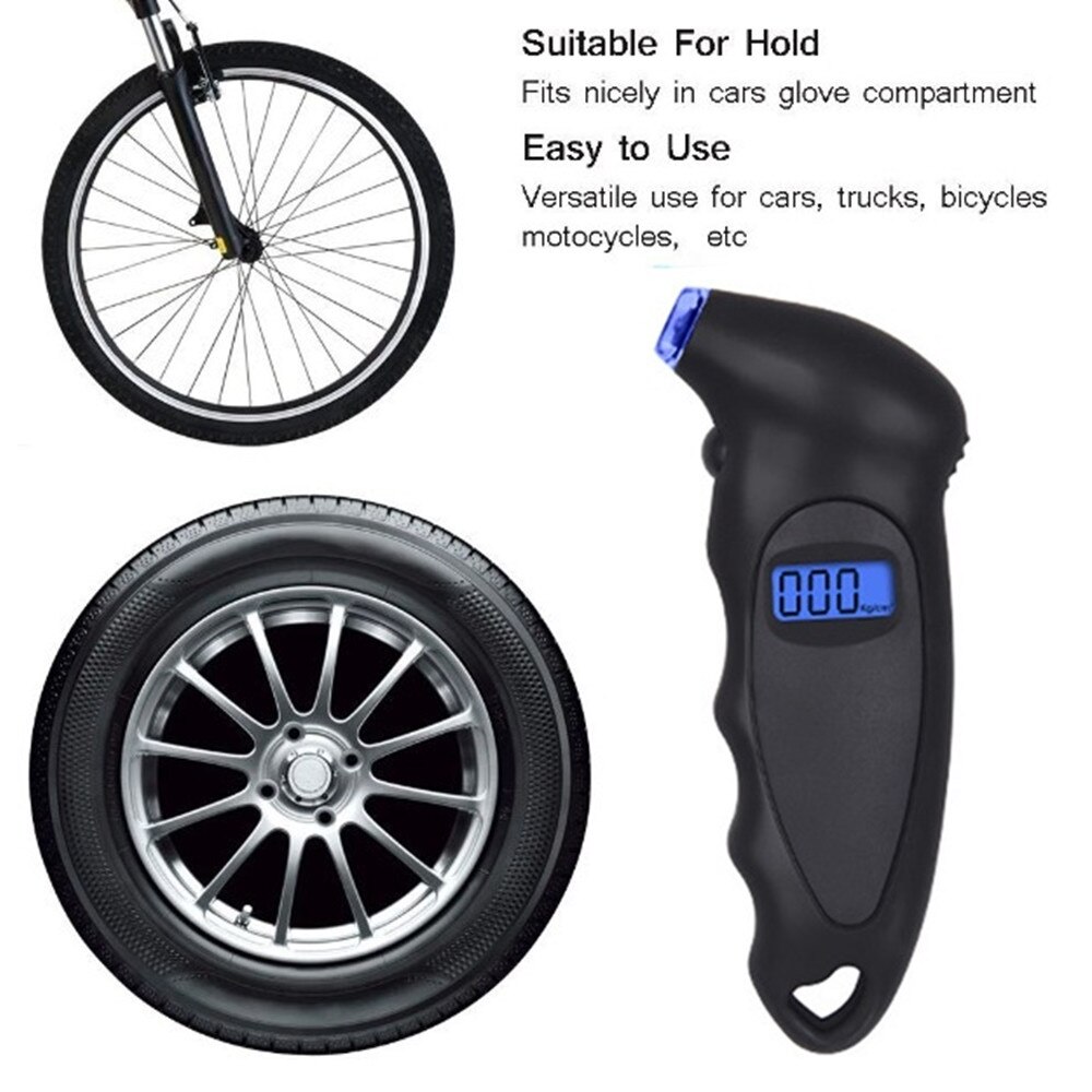 Manometru auto, 1tech, Display LCD, Plastic, Negru - eMAG.ro