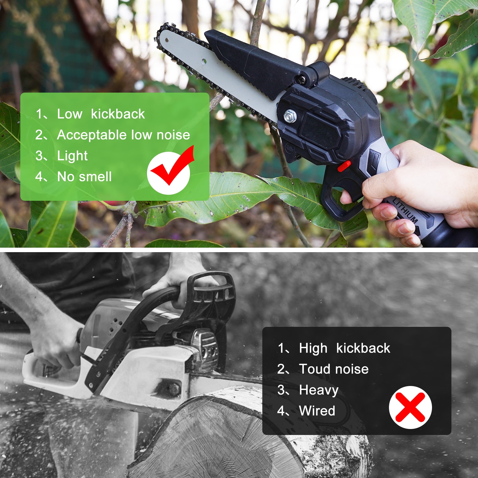 Set Mini drujba de 6 inch, GOGOU, cu doi acumulatori, negru - eMAG.ro