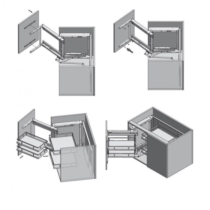 Cos jolly pentru colt Magic Corner, antracit, UMC450 - eMAG.ro