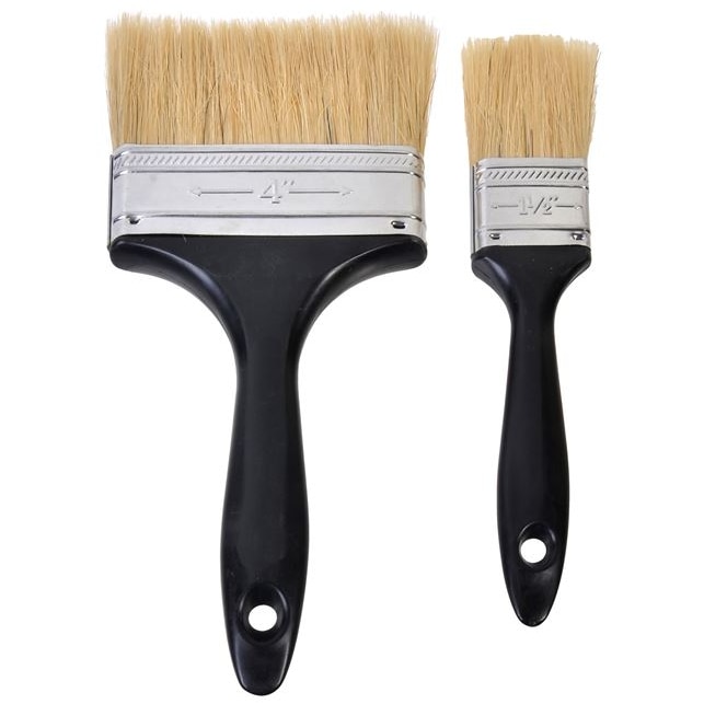 Set pensule Herum®, pentru vopsit cu maner, Negru, 2 buc - eMAG.ro