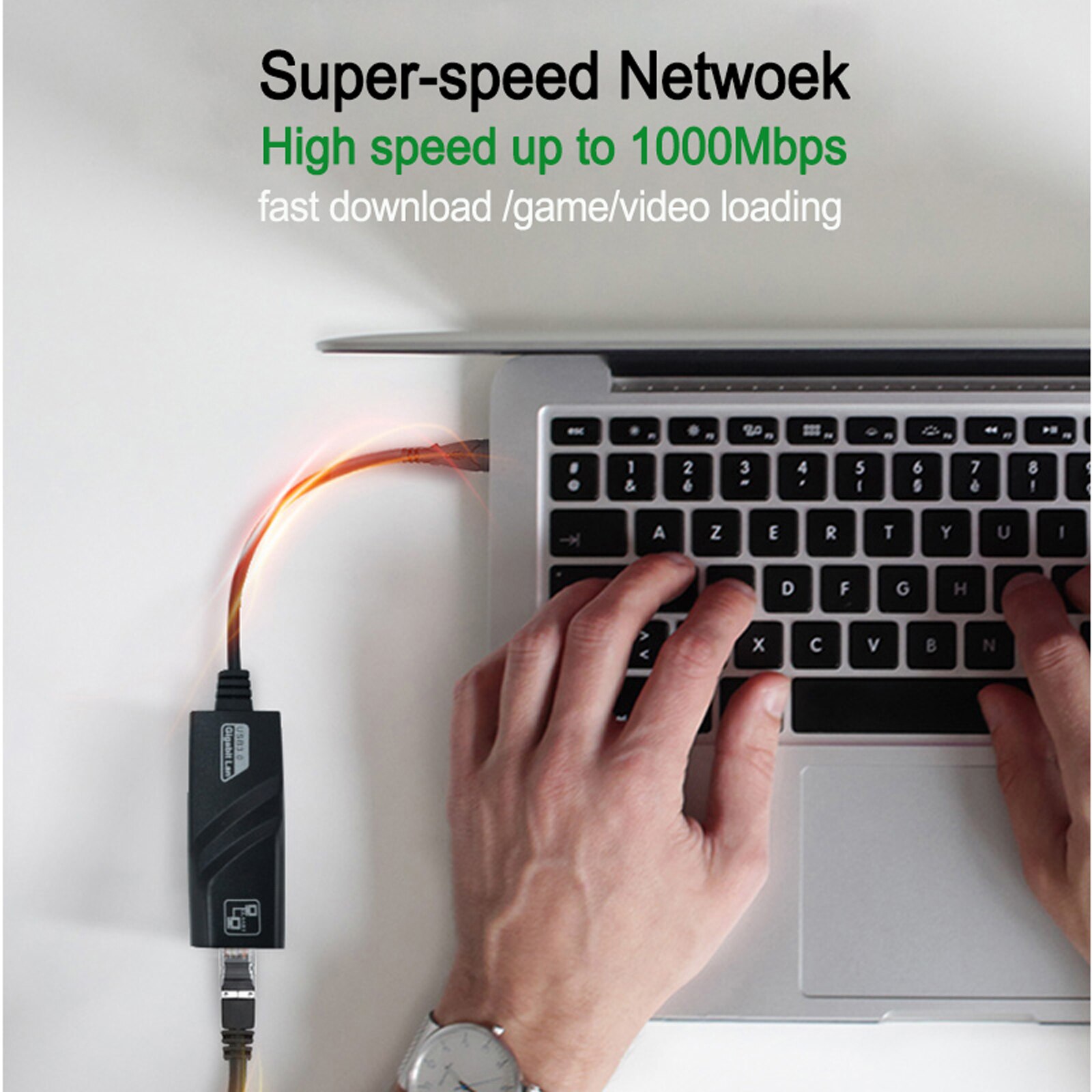 Adaptor internet, Darklove, Ethernet/USB 3.0, 10/100/1000, Portabil ...