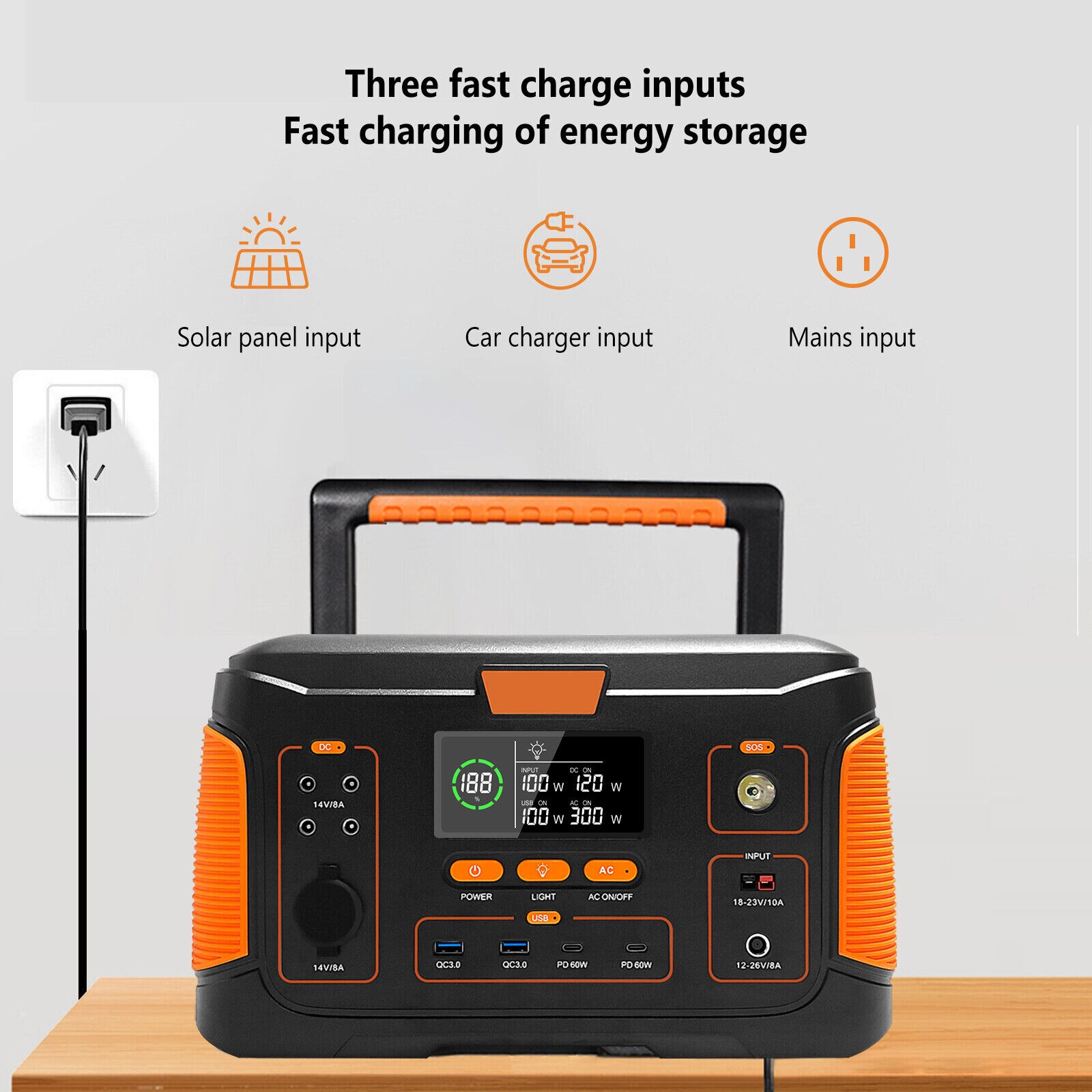 Generator electric solar Flashfish J1000 Plus de 1000 W cu 932,4 Wh ...