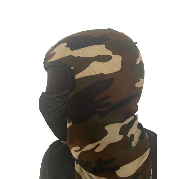 Cagula camuflaj cu negru, tehnologia air thru, one size, toamna-iarna ...
