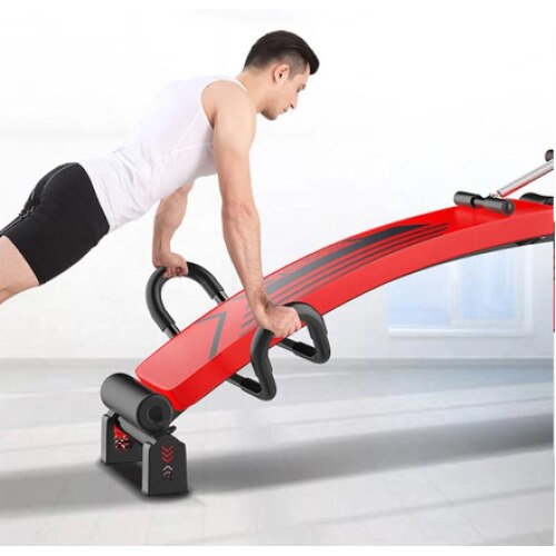 Banca abdomene si exercitii, Rosu/Negru - eMAG.ro