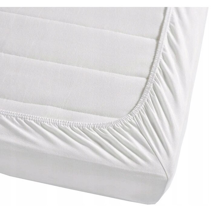 Cearceaf cu elastic pentru patut copii, Tuppi, Bumbac, 120x60cm, Alb ...