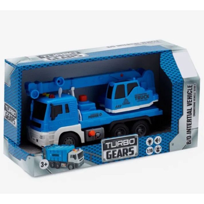 Masina multifunctionala Turbo Gears, cu sunete si baterii incluse ...