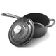Caserola Cooking by Heinner Marble Grey cu capac, fonta emailata, 19X9 ...