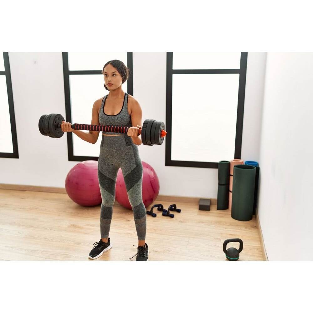 Set haltera si gantere reglabile, manere antiderapante, durabile, 30 kg, negru/rosu - eMAG.ro