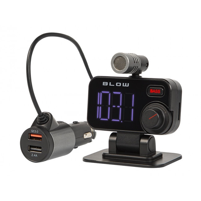 Modulator FM, Blow, Bluetooth 5.0, Negru - eMAG.ro