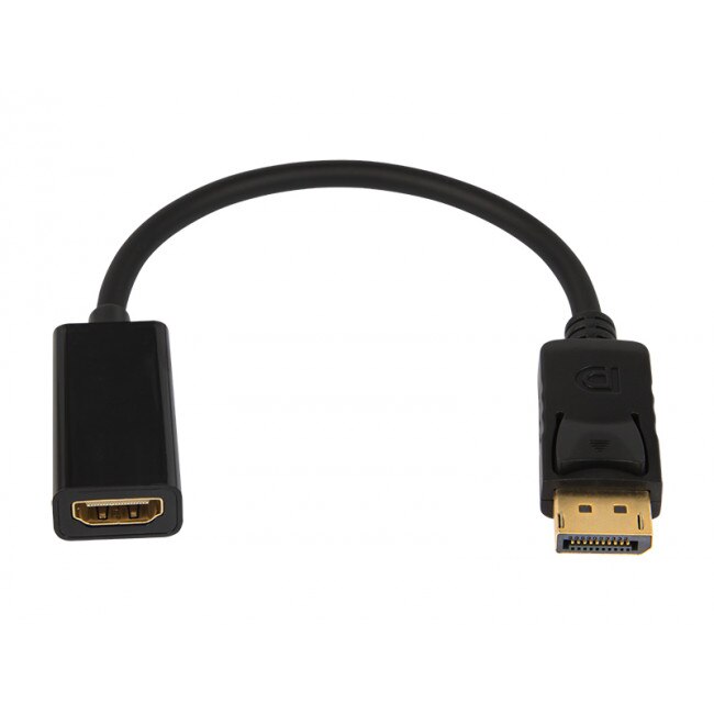 Cablu adaptor universal, Blow, DisplayPort tata/HDMI mama, 20 cm, Negru ...