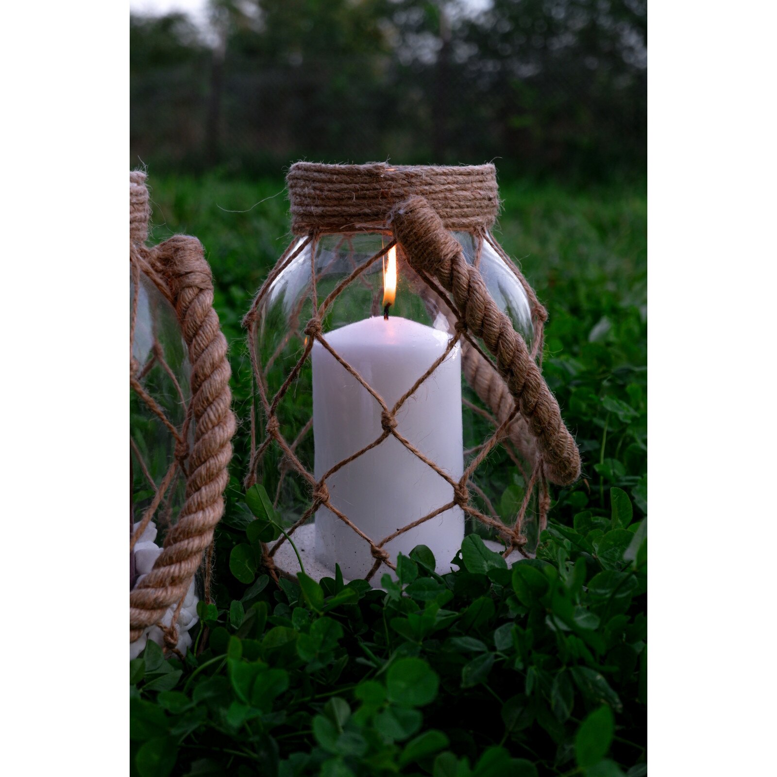 Felinar din Sticla Sand, 25 cm - eMAG.ro