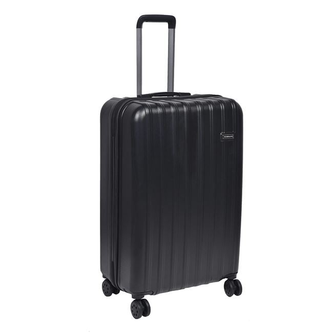 Troler de calatorie Herum®, din ABS cu design in relief, 3 manere si 4 ...