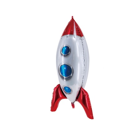 Balon din folie de aluminiu, figurina Nava spatiala, multicolor, 85 x ...