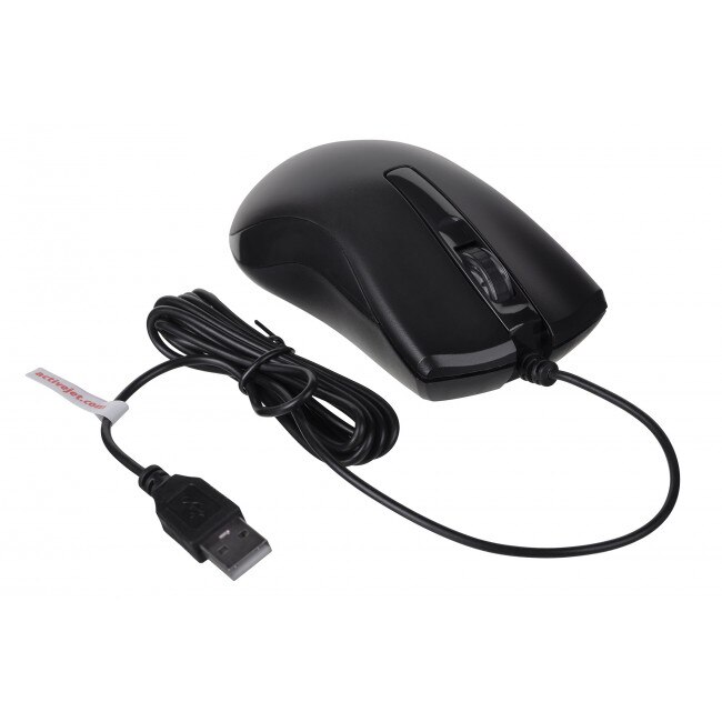 Mouse cu fir, Activejet, USB, 1000 DPI, Negru - eMAG.ro