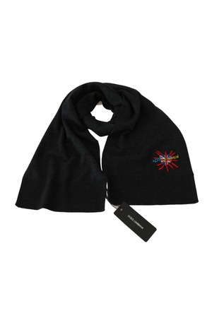 Fular barbati, Dolce & Gabbana, Lana, Negru - eMAG.ro