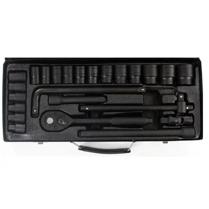 Trusa Profesionala, chei tubulare 1/2 de impact, cu 24 piese, Chrome ...