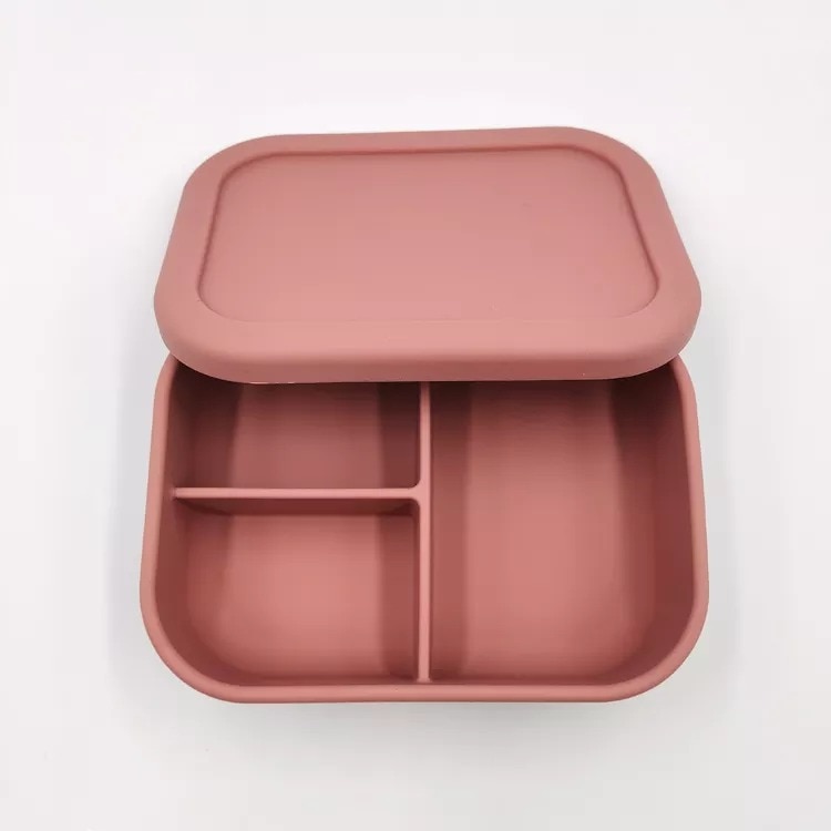Caserola compartimentata, Purpley, alimentara, din silicon pentru copii ...