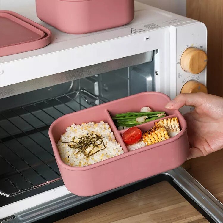 Caserola compartimentata, Purpley, alimentara, din silicon pentru copii ...