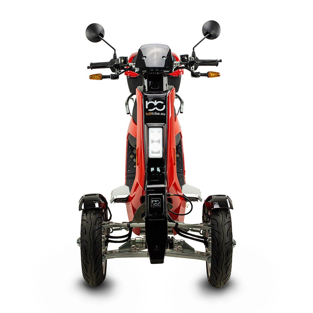 Scuter electric, BILI BIKE, 3 Roti, 2000W, 45km/h, Rosu - eMAG.ro