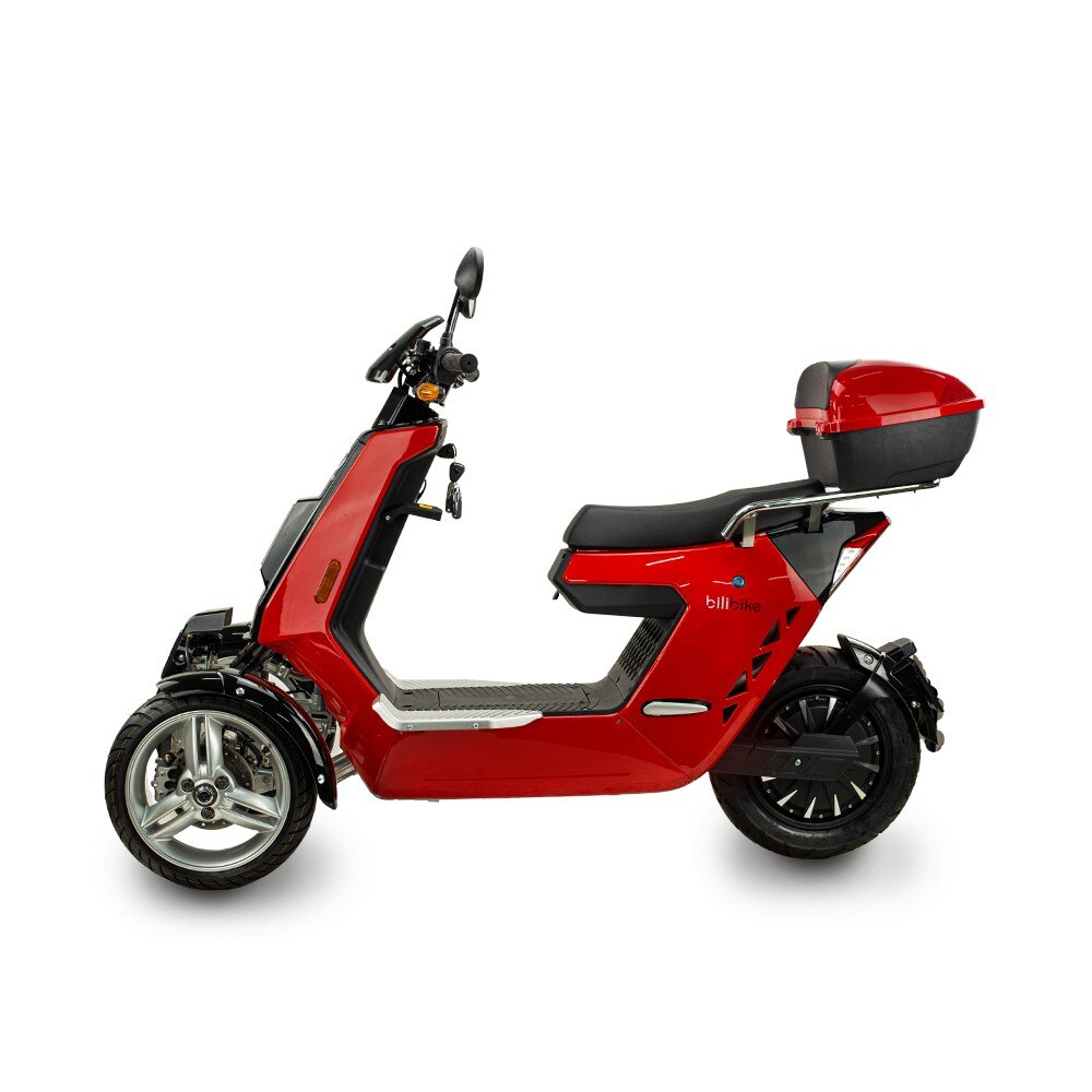 Scuter electric, BILI BIKE, 3 Roti, 2000W, 45km/h, Rosu - eMAG.ro