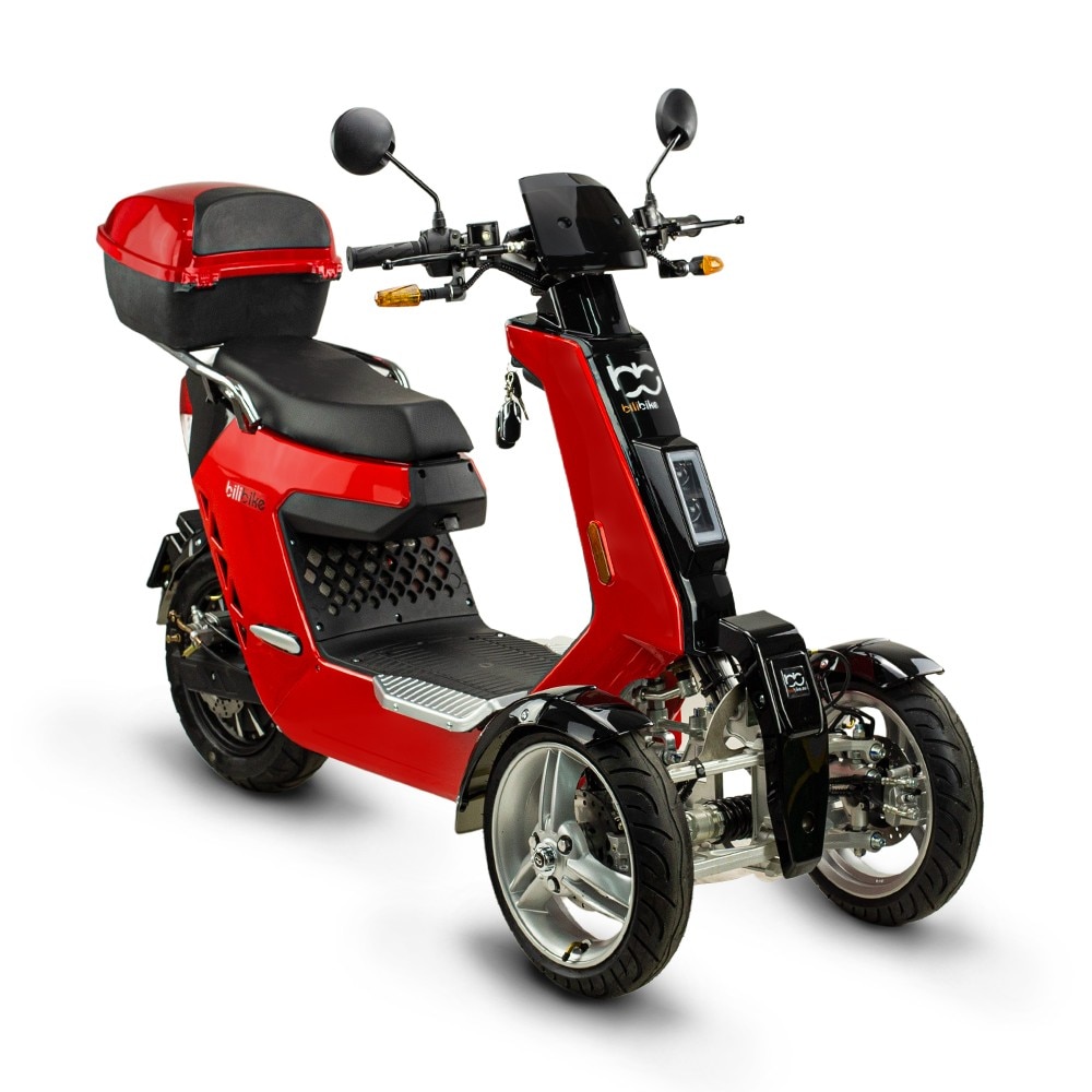 Scuter electric, BILI BIKE, 3 Roti, 2000W, 45km/h, Rosu - eMAG.ro