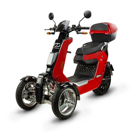 Scuter electric, BILI BIKE, 3 Roti, 2000W, 45km/h, Rosu - eMAG.ro