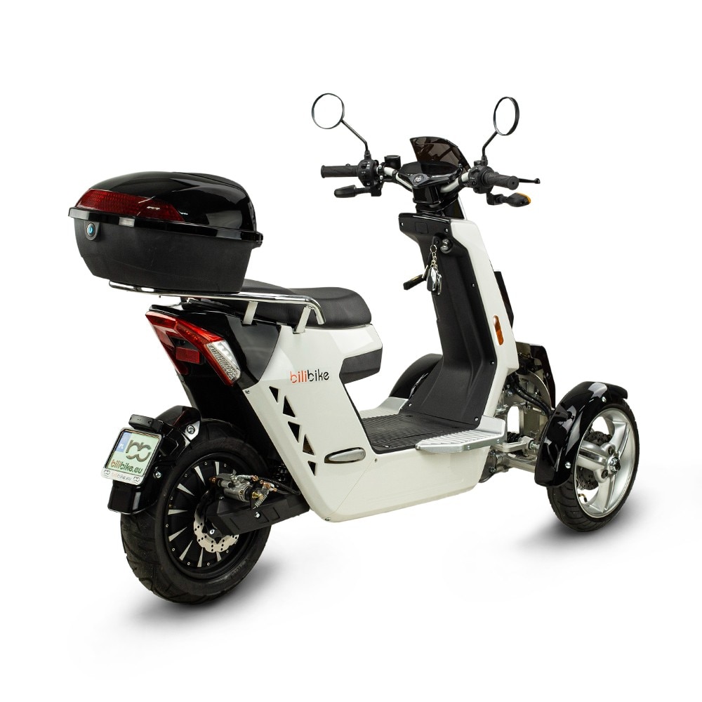 Scuter electric, BILI BIKE, 3 Roti, 2000W, 45km/h, Alb - eMAG.ro