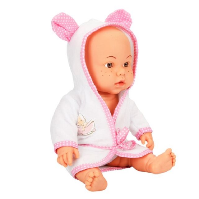 Set de baie pentru bebelusi si 7 accesorii, Include 1 papusa de 35 cm ...