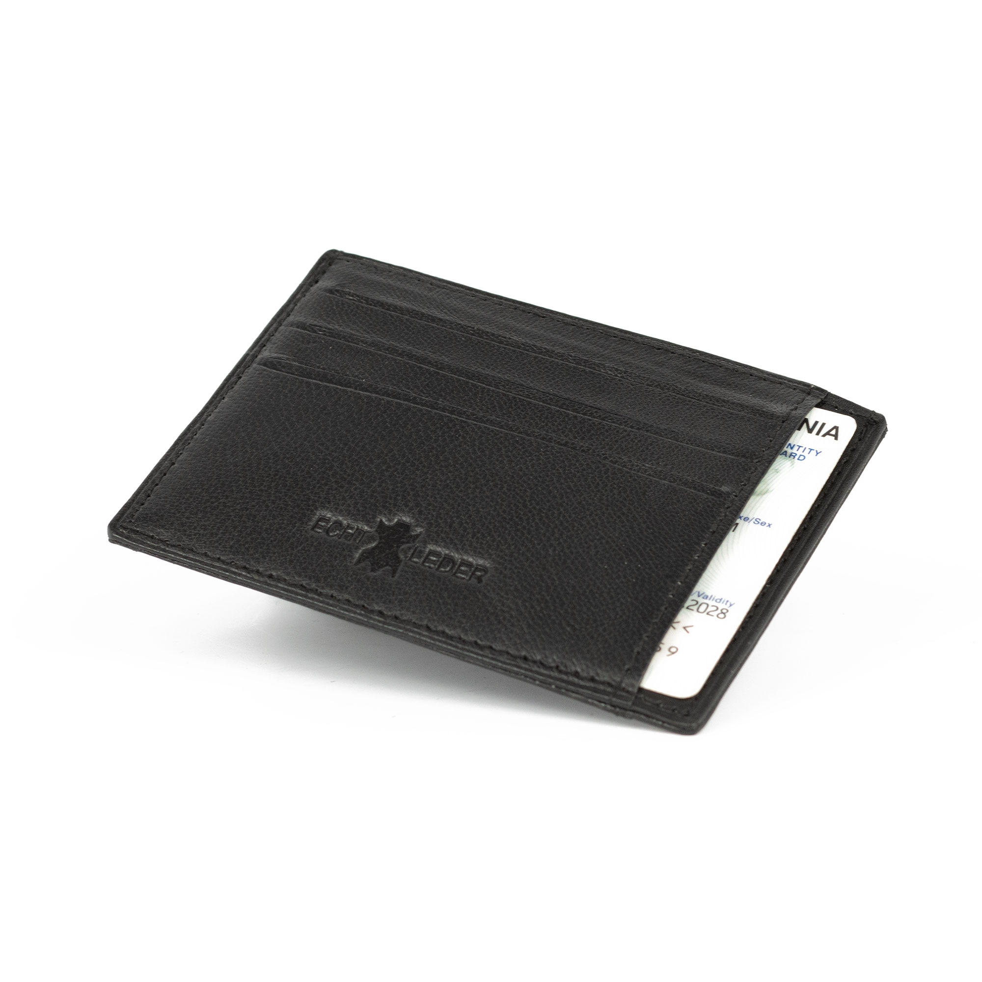 Port card Delis, PT1014 Costa, piele naturala, Negru - eMAG.ro