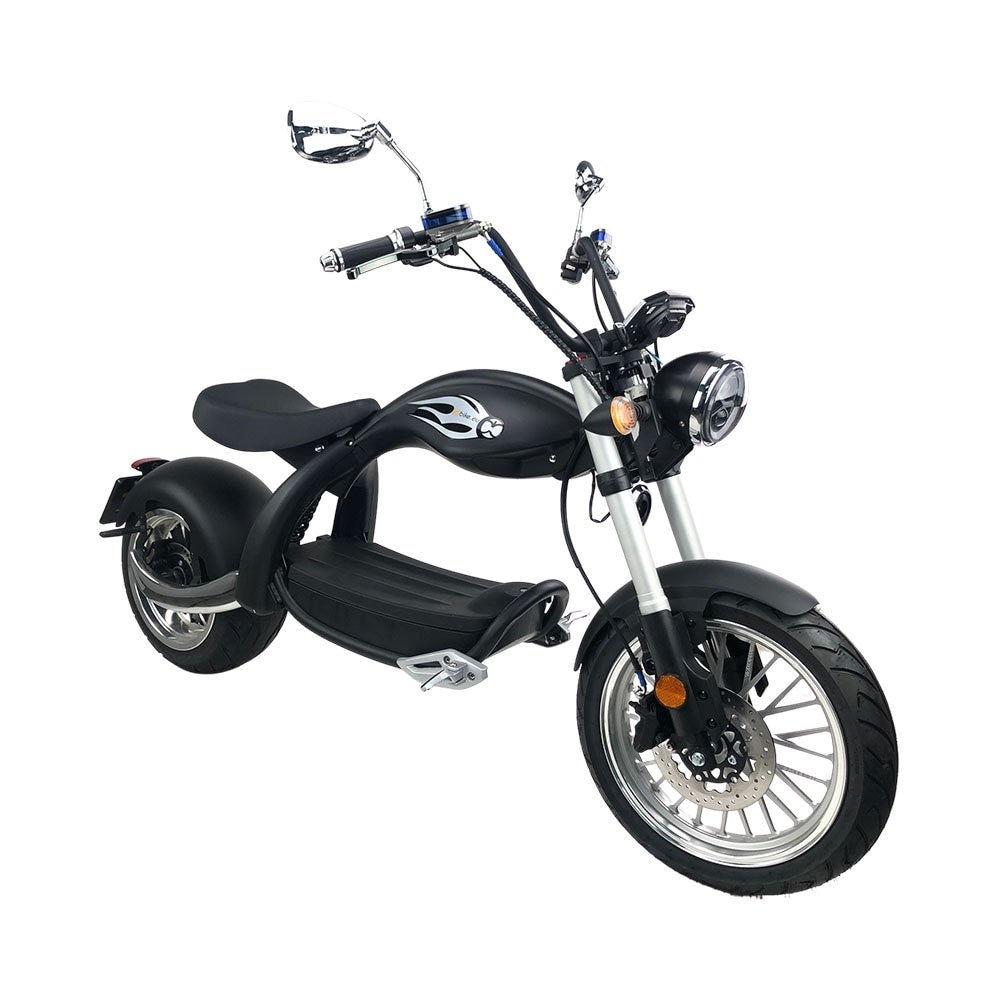 Scuter electric Chopper, BILI BIKE, 2000W, 45km/h, Negru - eMAG.ro
