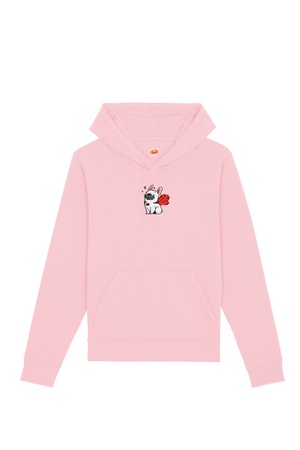 Hanorac, unisex, cu bulldog francez, Super Diva, Roz, S - eMAG.ro