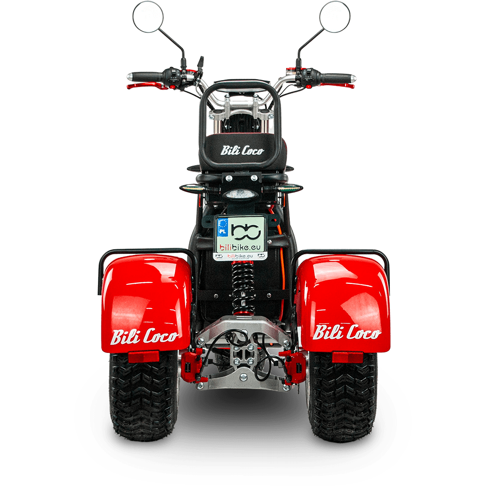 Scuter electric, BILI BIKE, 3 Roti, 4000W, 45km/h, Rosu - eMAG.ro