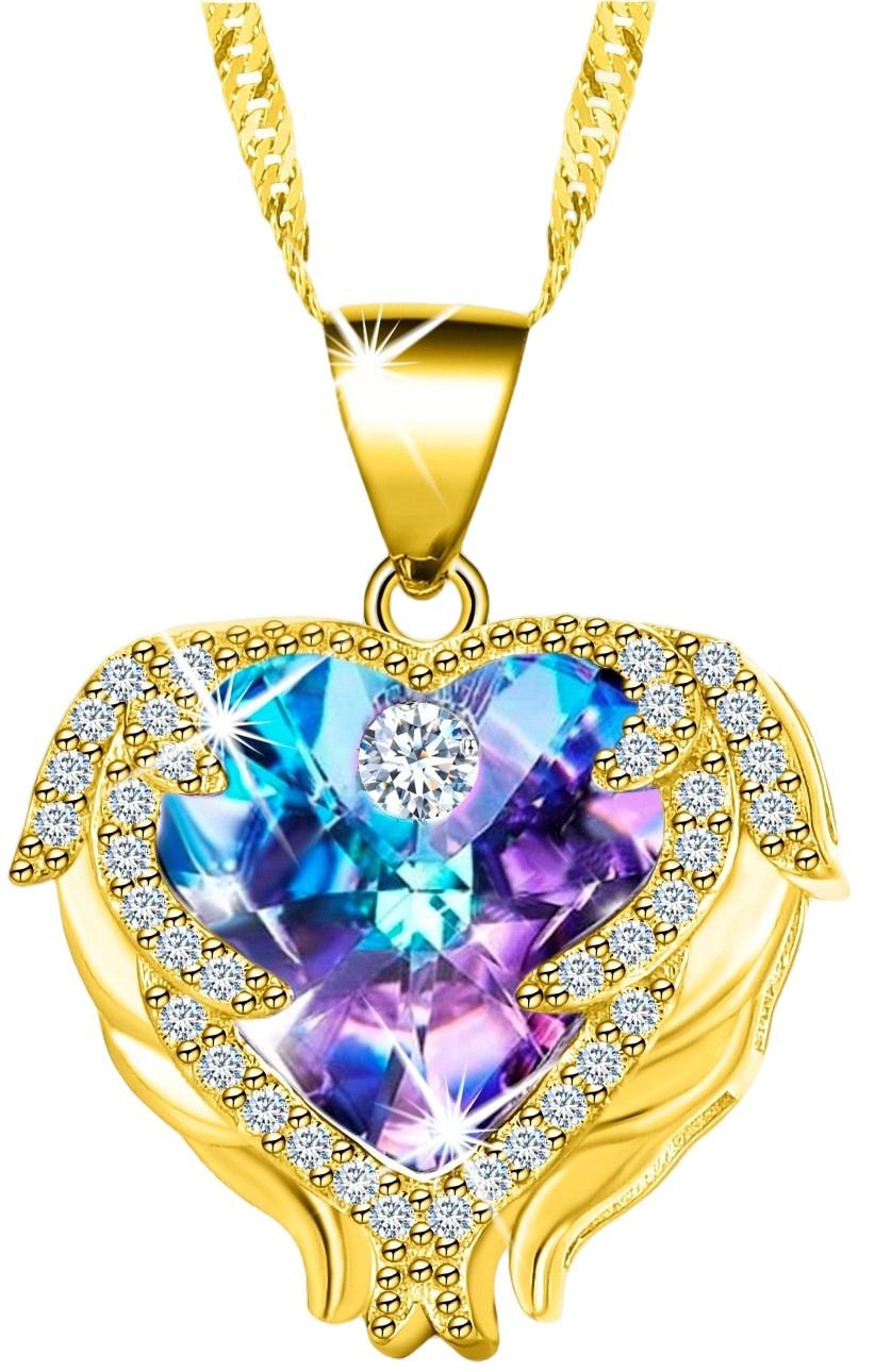 Colier dama cu pandantiv inima, Mennica Bydgoska, Argint/Swarovski, 50 ...