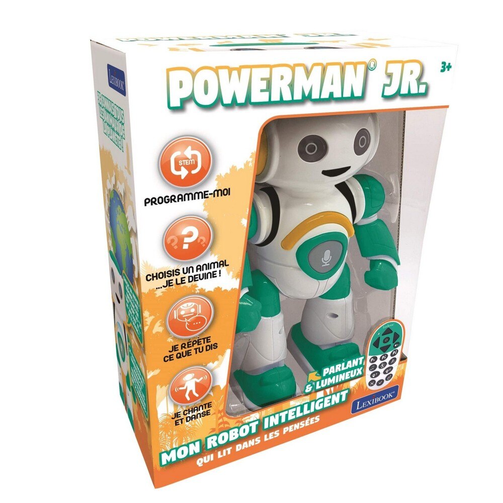 Robot Educativ Lexibook Powerman Junior Alb Verde in Limba Franceza cu ...