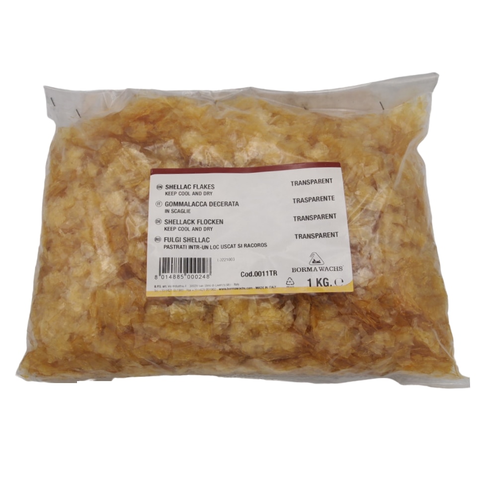 Shellac flakes, Borma Wachs, Shellac Flakes, 1 кг, прозрачен цвят - eMAG.bg