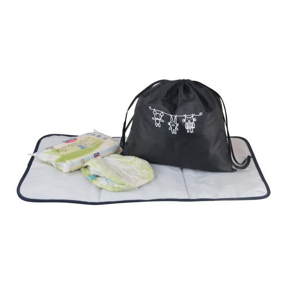 Set Geanta Bebelusi Ideala Pentru Scutece 3 in 1 Baby on Board Gri 48 x ...