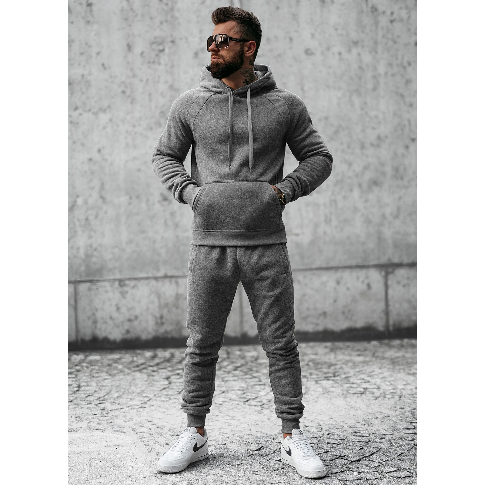 Compleu sport barbati antracit OZONEE JS/8C75/5 XL - eMAG.ro