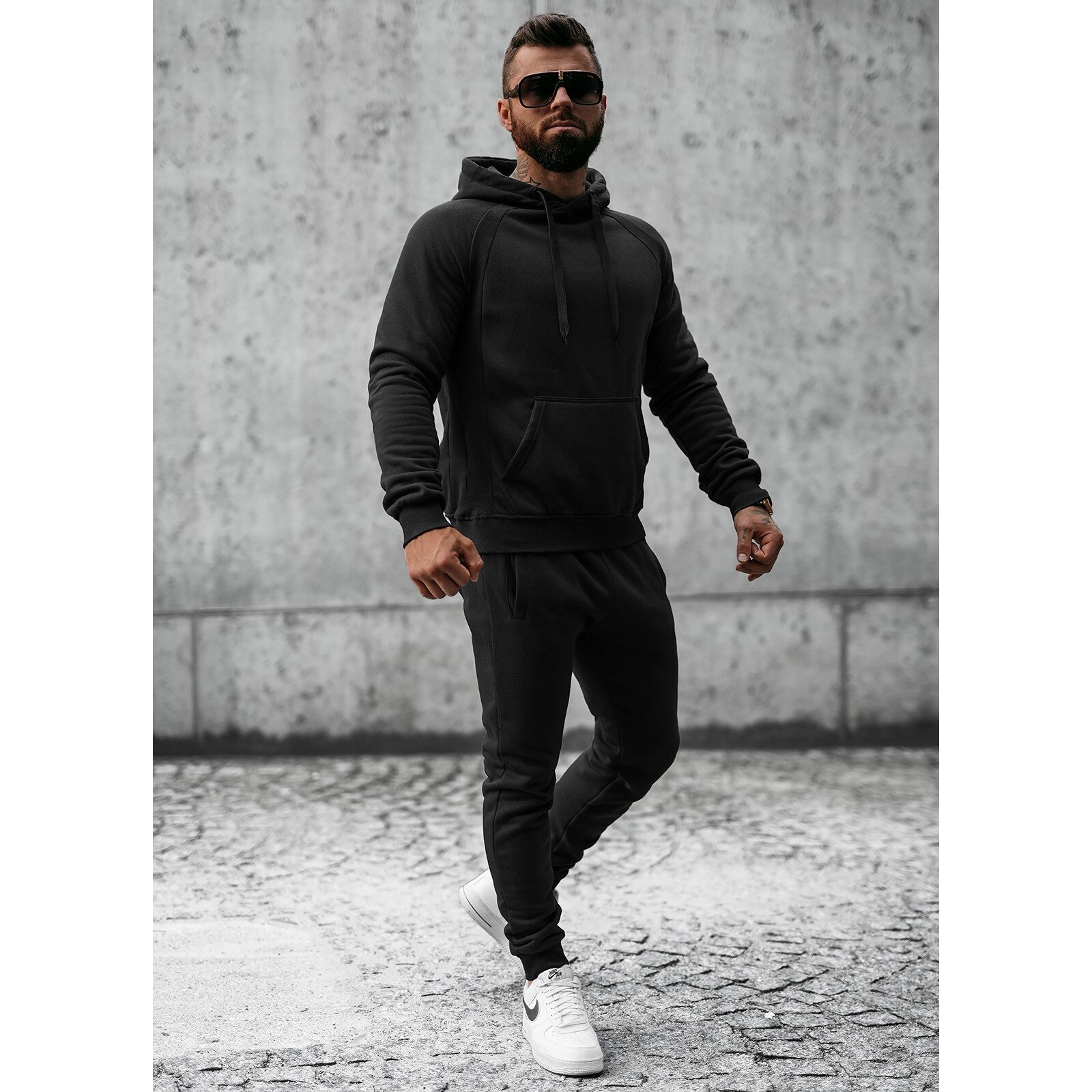 Compleu sport barbati negru OZONEE JS/8C75/3 XXL - eMAG.ro