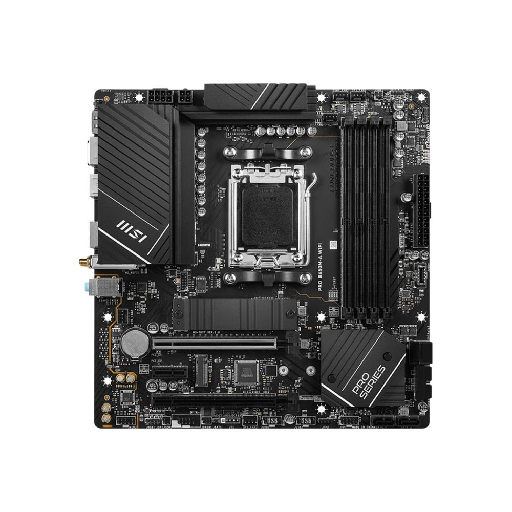 MSI PRO B650M-A WIFI - motherboard - mini ATX - Socket AM5 - AMD B650 ...